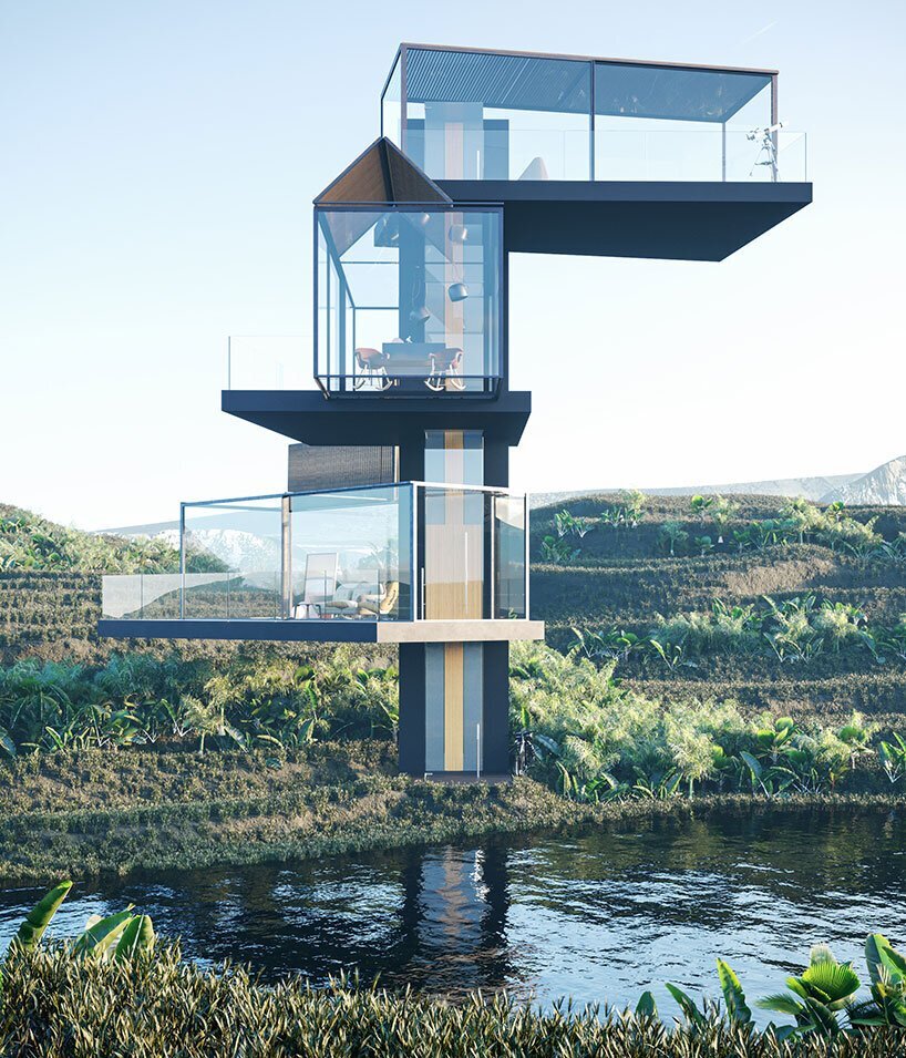 SPIRAL GLASS HOUSE IN CHINA BY ADRIANO DESIGN - Ozzie Small