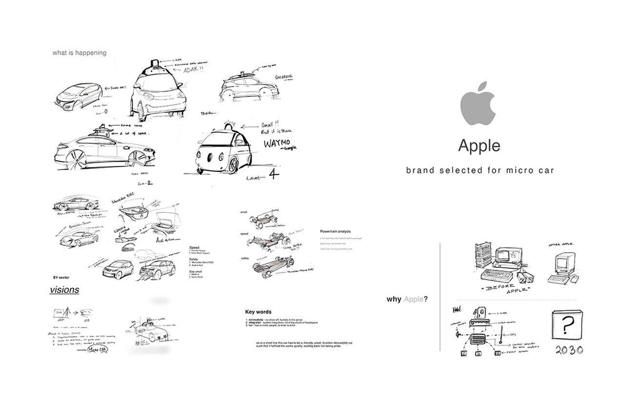 THIS APPLE CAR CONCEPT IS TWO-SEATER FOR THE FUTURE - Ozzie Small