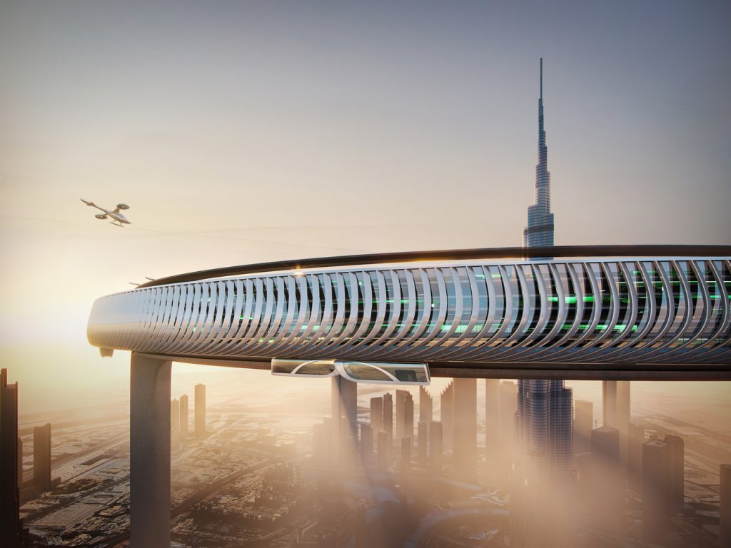 ZNERA SPACE’S FUTURISTIC METROPOLIS ENCIRCLES DUBAI - Ozzie Small