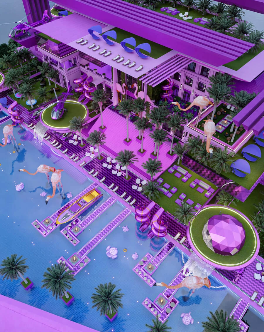 The Barbie Miami Mansion - Ozzie Small