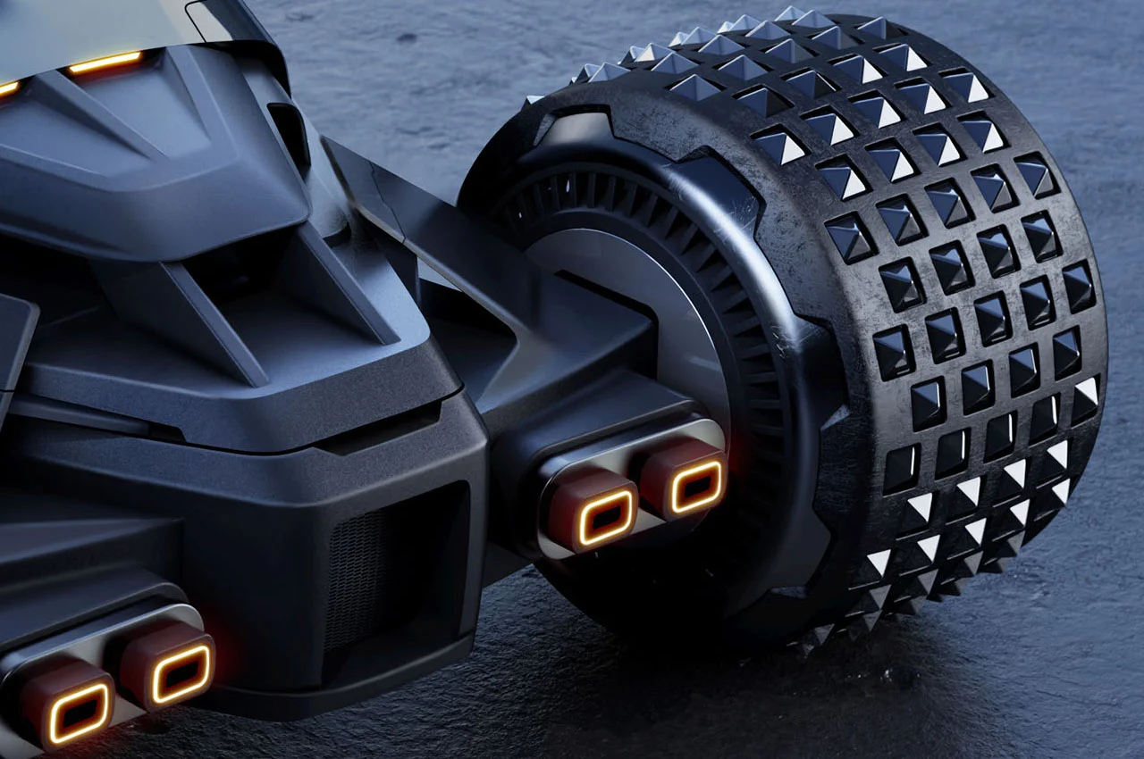 THE ULTRA-FUTURISTIC BATMOBILE - Ozzie Small