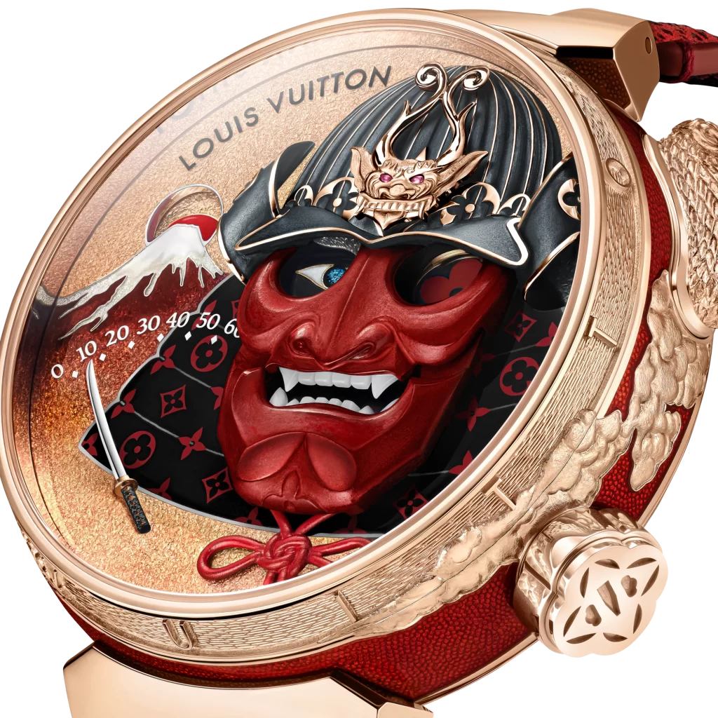 Louis Vuitton Tambour Bushido Automata: Samurai‑Inspired Watch with Red ...
